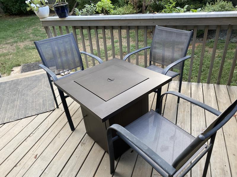Legacy Heating 28-in W Wood Painting Portable Steel Square Propane Gas ...