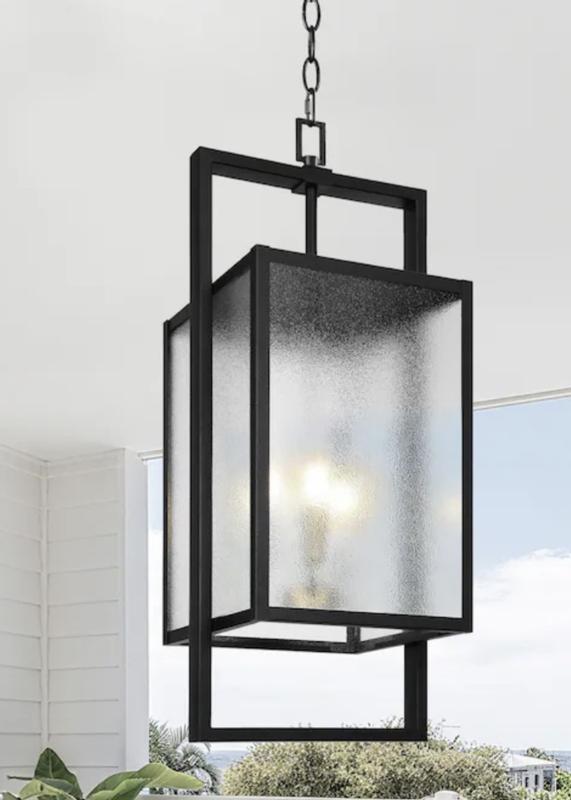LamQee Hanging Lighting 3 -Light Black Modern/contemporary Textured ...