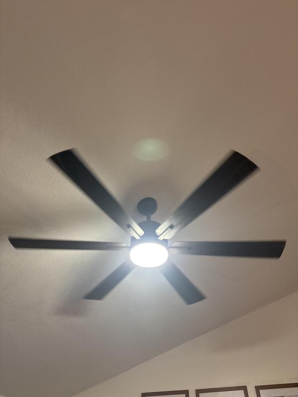 Harbor Breeze Bradbury 60-in Bronze with Hickory/Walnut Blades LED ...