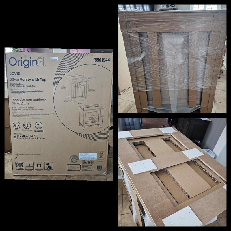 Origin 21 Jovie 36-in Light Birch Undermount Single Sink Bathroom ...