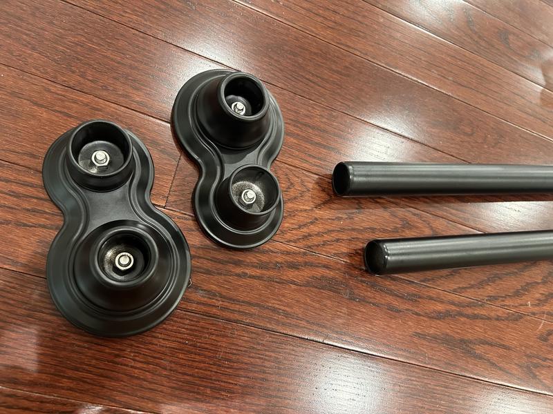 Utopia Alley 42-in to 72-in Black Tension Double Straight Adjustable ...