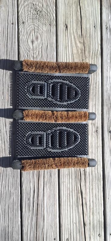 Rubber-Cal 1-ft x 2-ft Brown Coir Rectangular Indoor or Outdoor Home ...