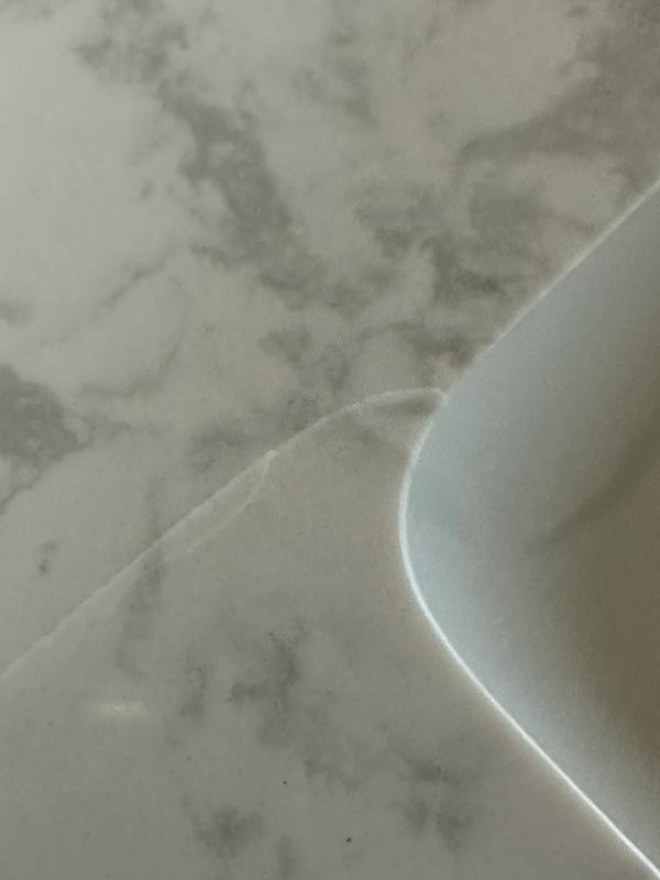 allen + roth Lambert 24-in Linen White Undermount Single Sink Bathroom ...