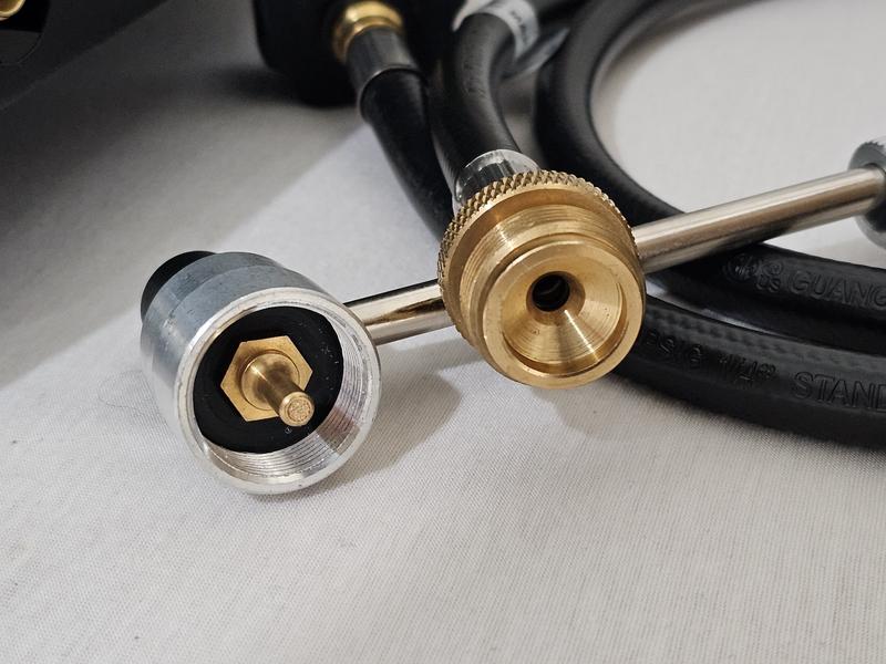 Empava Propane Refill Adapter for 1 lb QCC1/Type1 Propane Tank Brass ...