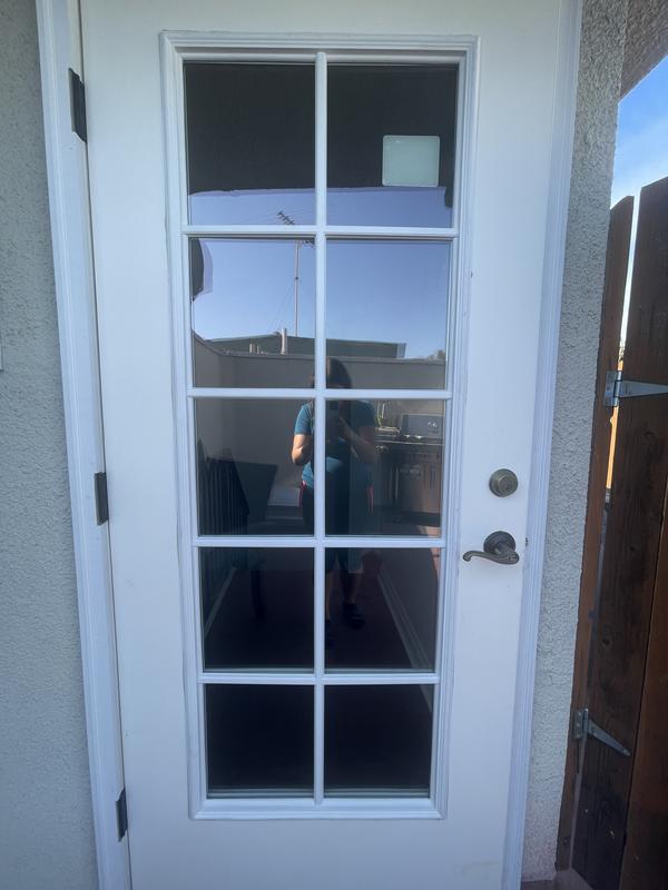 RELIABILT 36-in x 80-in x 4-9/16-in Fiberglass Right-hand inswing Warm ...