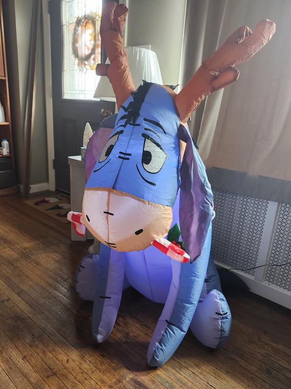Disney 4-ft LED Eeyore with Candy Cane Christmas Inflatable 88115 at ...