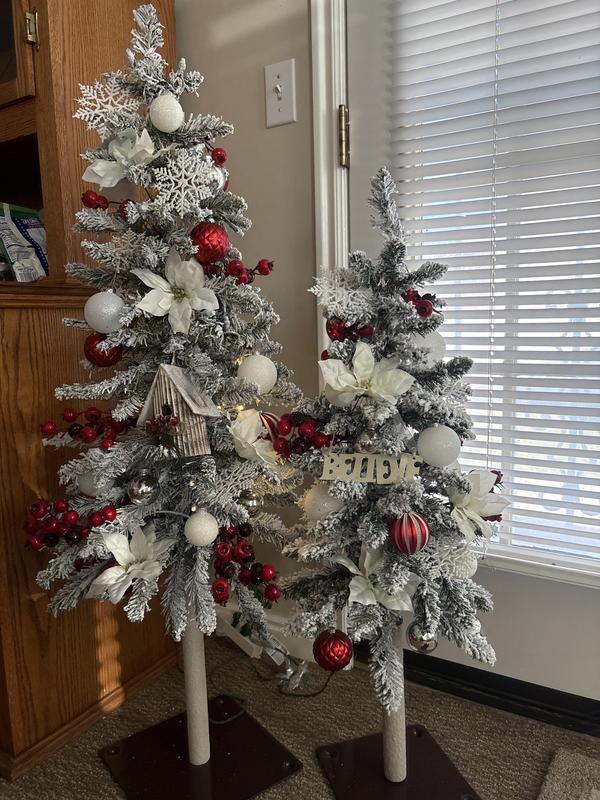 Holiday Living 3-Pack 60-in Tree Pre-lit LED White Multiple Colors ...