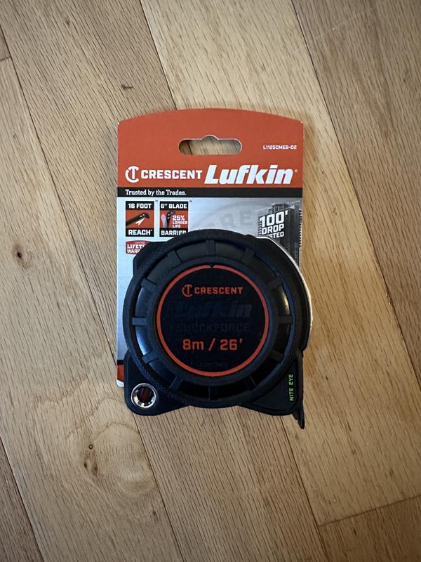 Crescent Lufkin Shockforce Nite Eye G1 8m26-ft Auto Lock Tape Measure ...