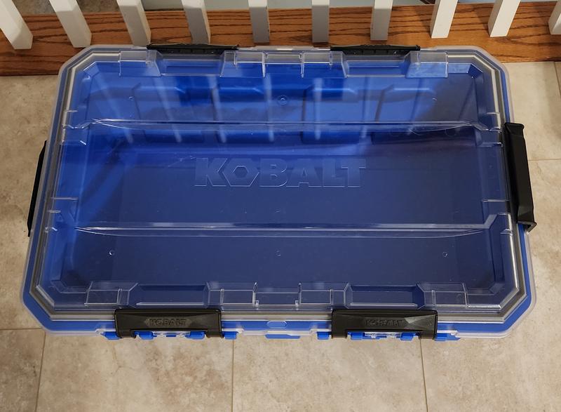 Kobalt Large 20 -Gallons ( 80 -Quarts ) blue Heavy Duty Stackable Tote ...