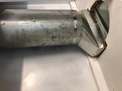 IMPERIAL 4-in 30 Gauge Galvanized Steel Straight Stack Duct Boot ...