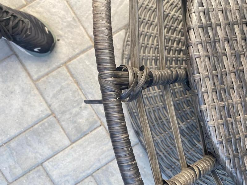 Origin 21 Venza Wicker Black Steel Frame Swivel Conversation Chair(s ...