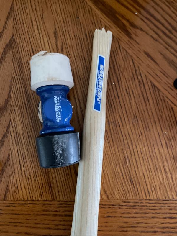 VAUGHAN 24-oz Smooth Face Rubber Head Wood Rubber Mallet RM24 at Lowes.com