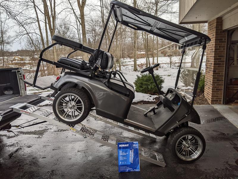 Kobalt 0.93-ft x 7.53-ft 1500-lb Capacity Arched Folding Loading Ramp ...