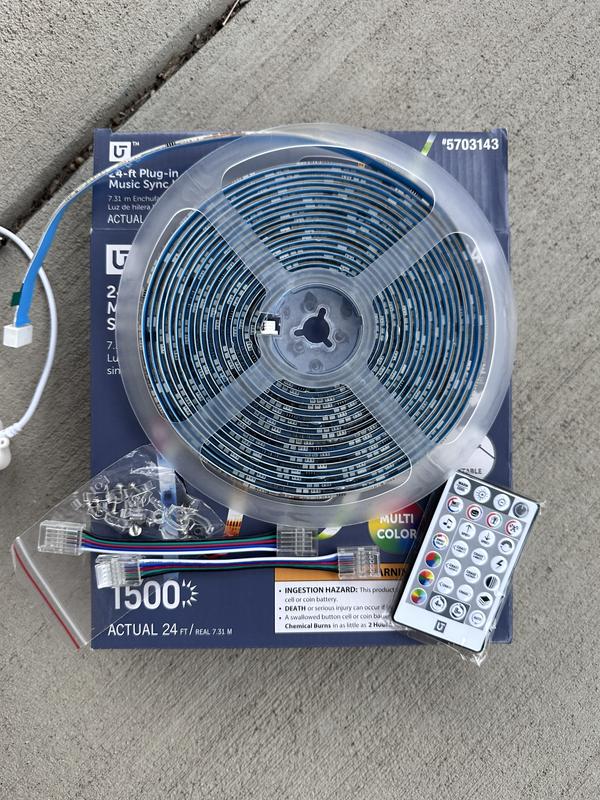 Utilitech Strip Light 192-in Usb Plug-in LED Under Cabinet Strip Light ...