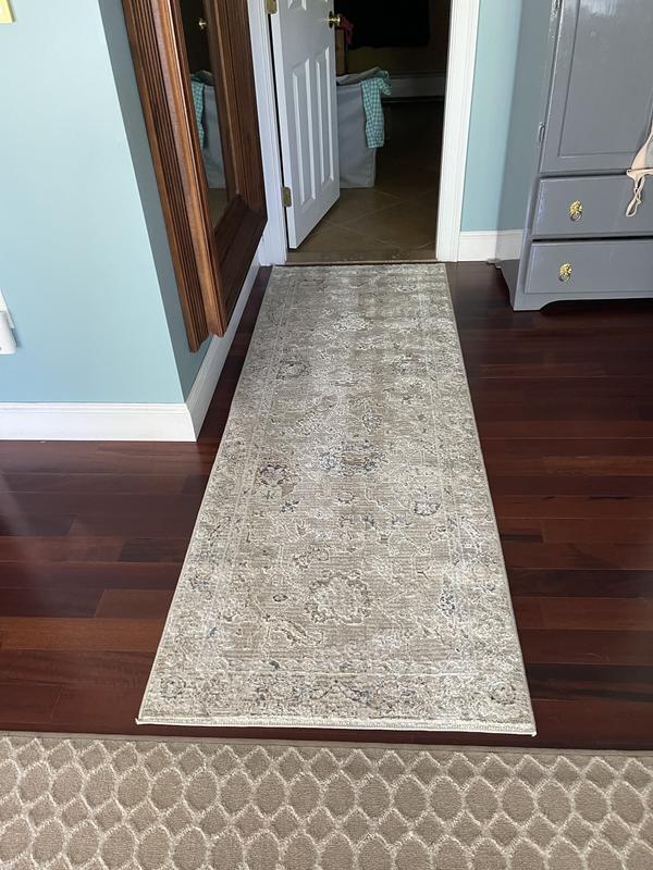 allen + roth Vintage Colorburst 2 X 8 (ft) Cream Indoor Distressed ...