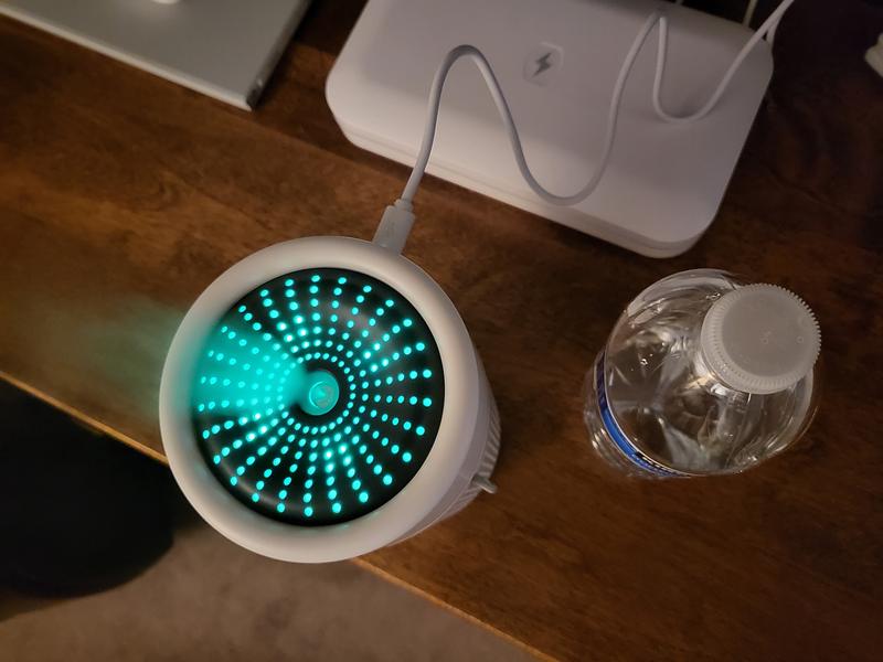 TREVA 0.2-Gallon Tabletop Evaporative Electronic Humidifier (For Rooms ...