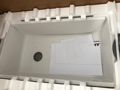 BLANCO Diamond Undermount 33.5-in x 18.5-in Volcano Gray Granite Single ...