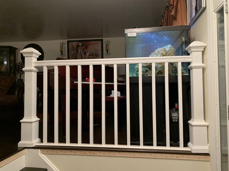 L.J. Smith Stair Systems 2.5-in x 96-in Wood Red oak Interior Shoe rail ...