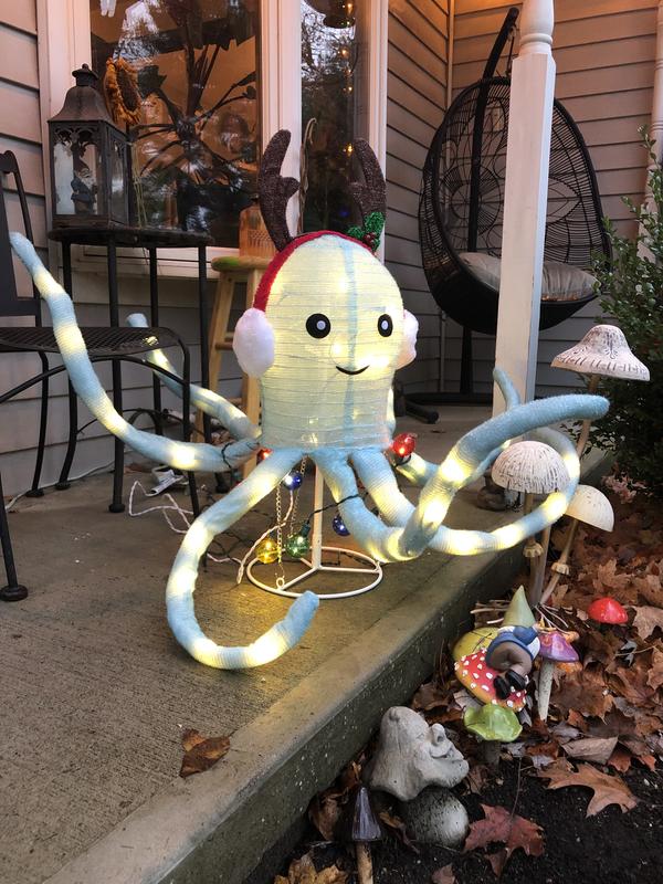 Holiday Living 2.5-ft LED Pop Up Octopus Decoration ES79-069A at Lowes.com