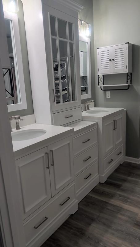 ARIEL Stafford 54-in Gray Undermount Single Sink Bathroom Vanity with 0 ...