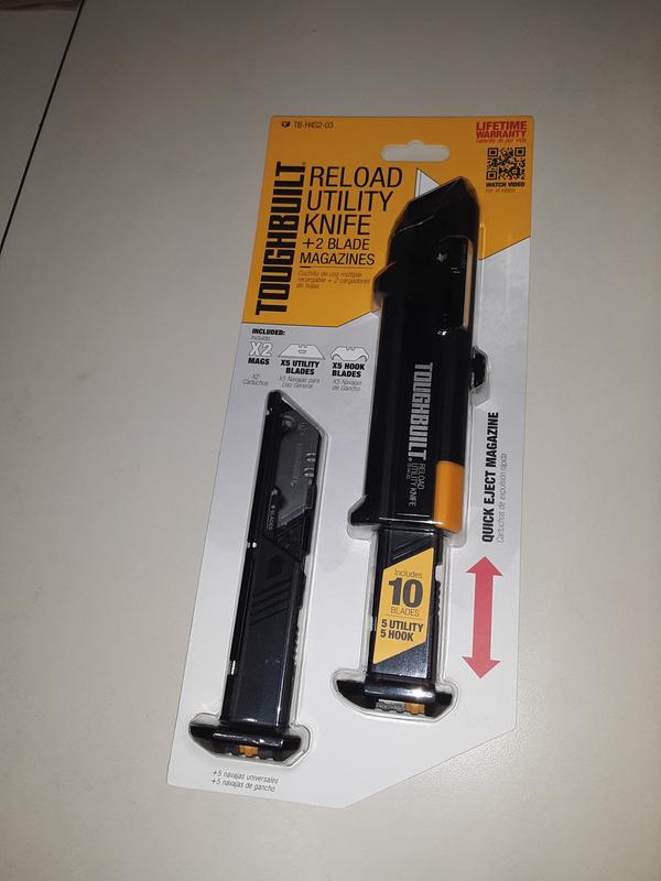 Shop TOUGHBUILT Reload Utility Knife and 50-Blade Payload Pack at Lowes.com