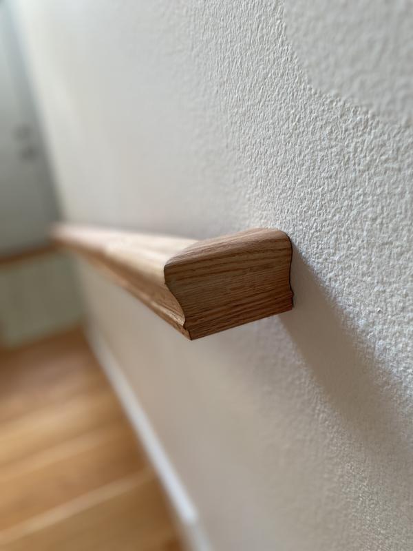 Shop 12-ft Handrail with RELIABILT Satin Nickel Handrail Brackets at ...