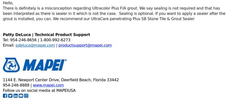 MAPEI Ultracolor Plus FA Moonbeam #5221 All-in-one Grout (25-lb) in the ...