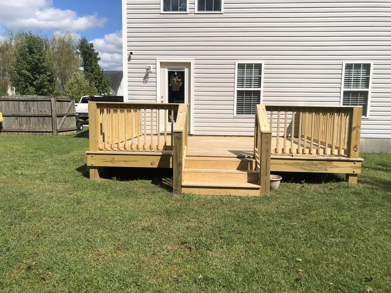 Severe Weather Pressure Treated Brown Wood Square Deck baluster in the ...