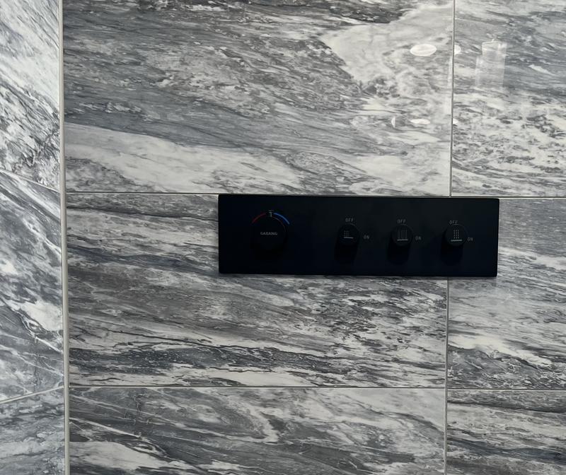 CASAINC Brushed Gold 12-in Built-In Shower Faucet System with 3-way ...