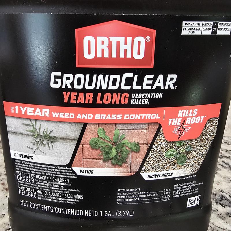 ORTHO GroundClear Year Long 1-Gallon Concentrated Weed and Grass Killer ...