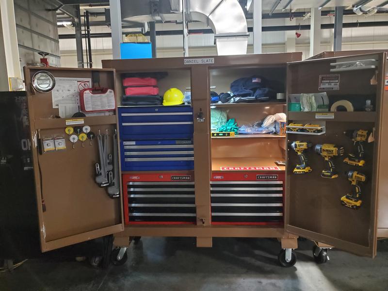 KNAACK JOBMASTER Cabinet 24-in W x 60-in L x 60-in H Brown Steel ...