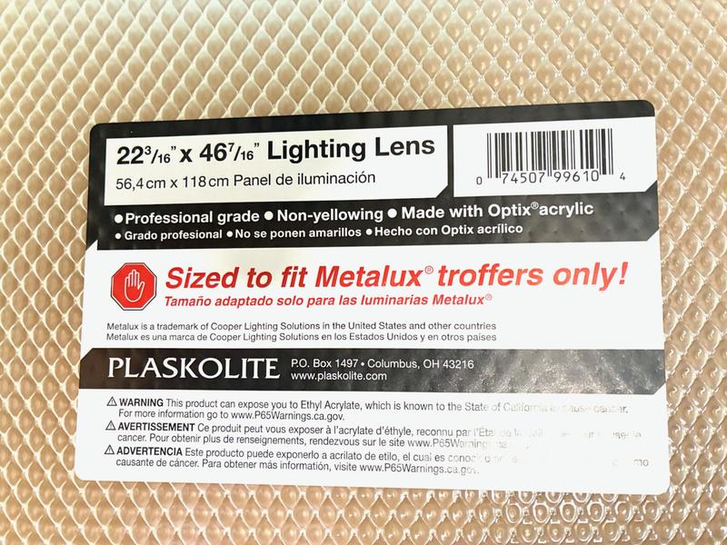 OPTIX 24-in x 48-in 7.12-sq ft Prism Ceiling Light Panels in the ...