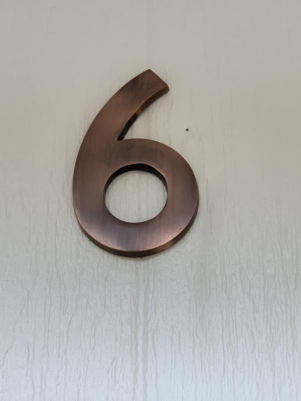 Architectural Mailboxes Cast Brass Floating House Number 9, 3-1/10-in x ...