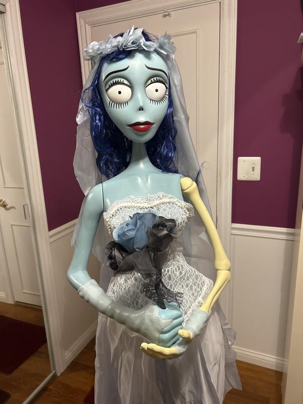 Warner Brothers 5.5-ft Corpse Bride Emily Motion Activated Animatronic ...