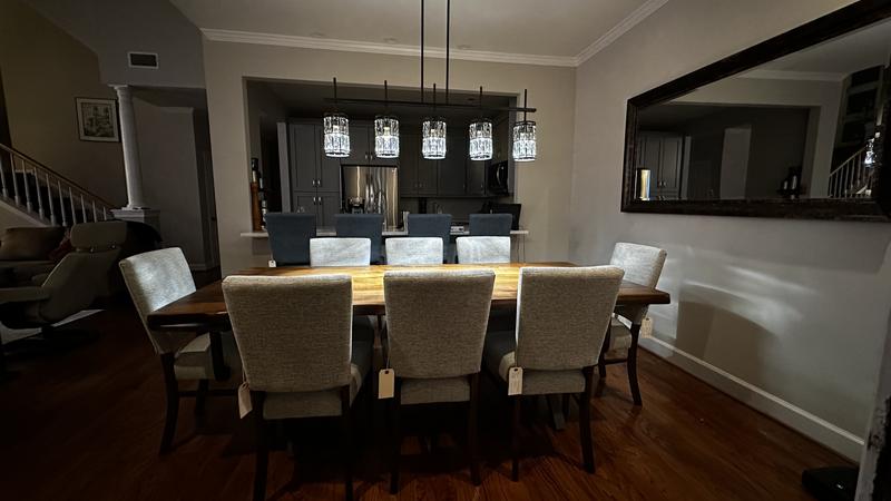 LNC Chispa 3-Light Matte Black and Crystal Glass Modern/Contemporary ...