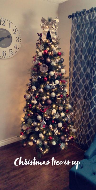 Holiday Living 6.5-ft Robinson fir Pre-lit Slim Artificial Christmas ...