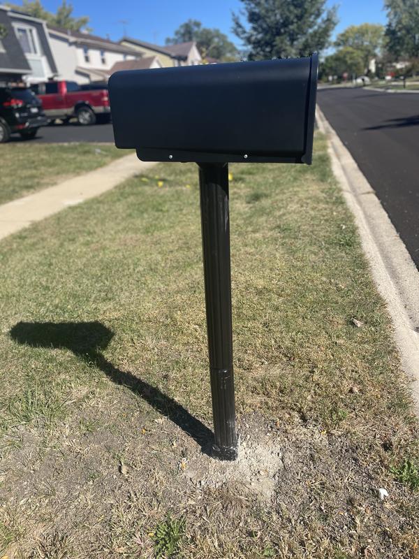 Architectural Mailboxes Ground Mount Black Plastic Standard Mailbox ...