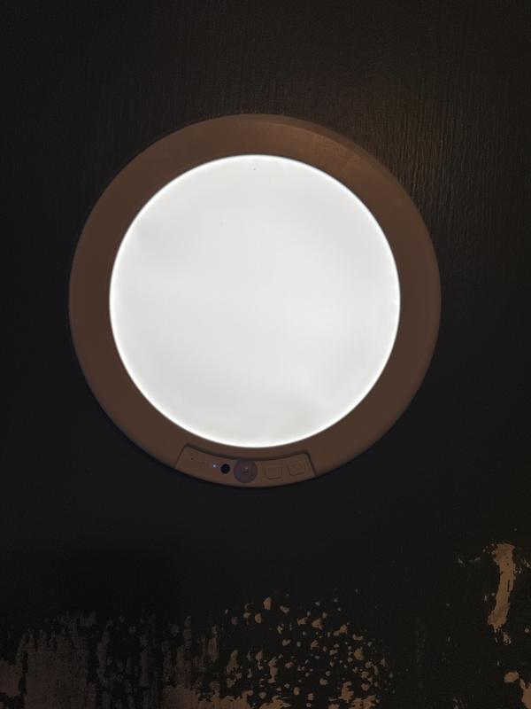 YANSUN 7.49-in White Indoor 1 -Light LED Motion Sensor Flush Mount ...