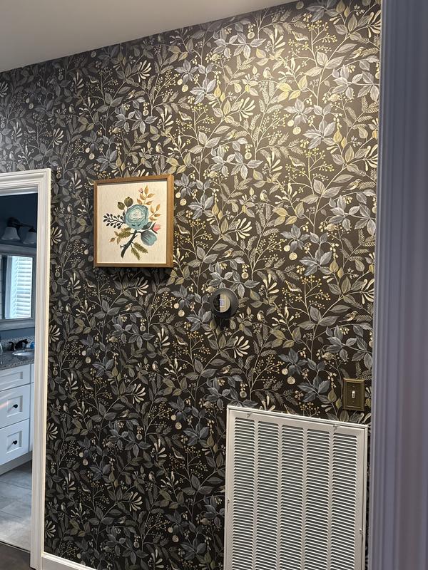 Chris Loves Julia x WallPops 30.75-sq ft Black Vinyl Ivy/Vines Self ...