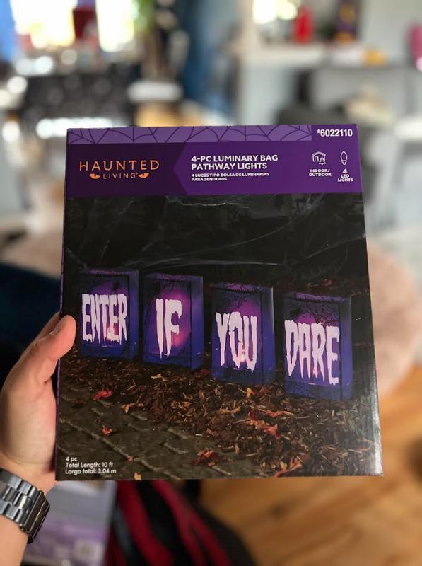 Haunted Living 4 -Count 1-ft Flickering LED Plug-In Color changing ...