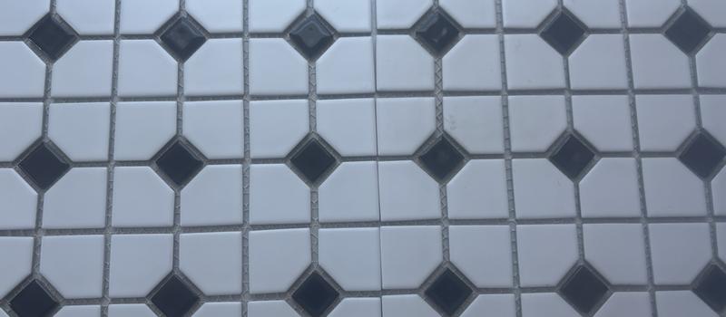 Affinity Tile Oxford Matte White with Black Dot 12-in x 12-in Multi ...