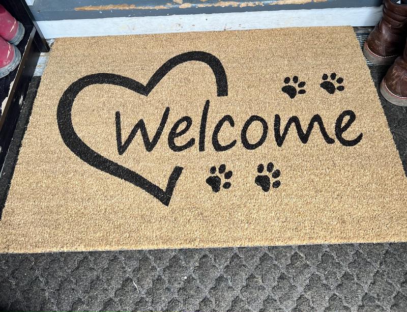 Callowaymills 24-in x 36-in Natural/Black Coir/Vinyl Non-Slip Grip ...