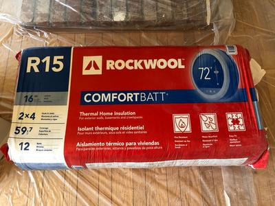 ROCKWOOL R-15 Comfortbatt 3-1/2 X 15 X 47 Fire Resistant