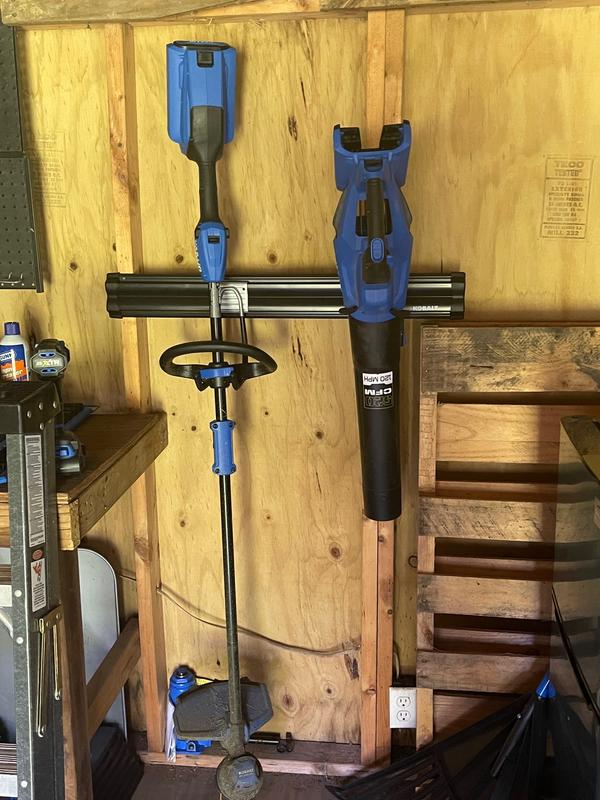 Kobalt K-Rail 15-Piece 32-in Black/Grey PVC Storage Rail System 59996 ...