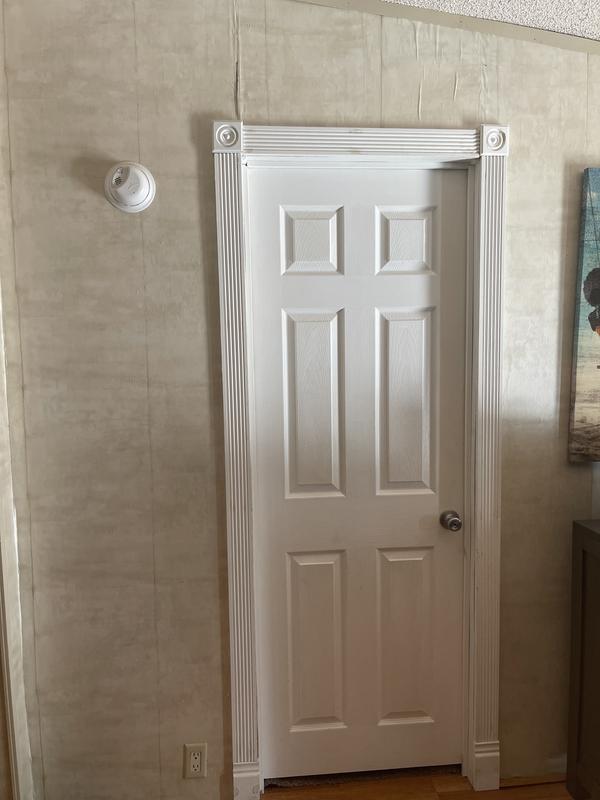 RELIABILT 28-in x 80-in 6-panel Textured Hollow core Primed Interior ...