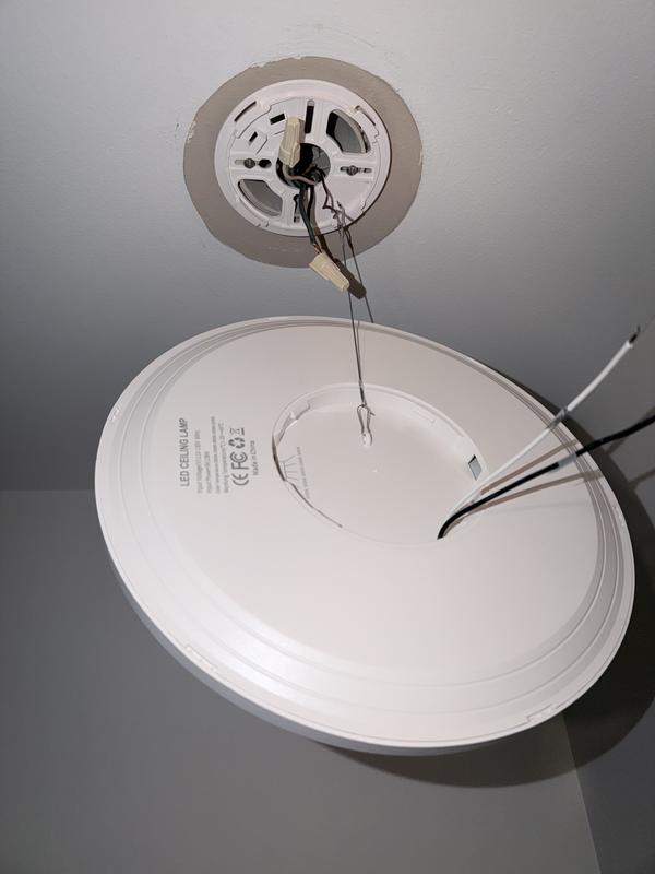 Honbei 2 Pack of 12 inch 28Watt 5CCT Color Selectable LED Flush Mount ...