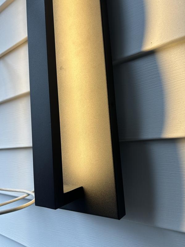 AloaDecor Lighting 20-in H Matte Black Hardwired Dusk to Dawn ...