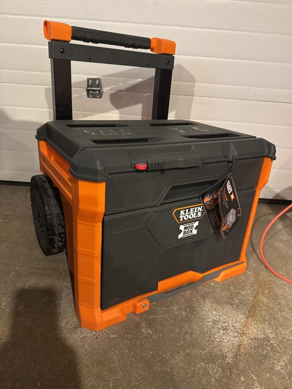 Klein Tools MODbox 23.5-in W x 16.5-in H x 22.3-in D 2-Drawer Orange ...