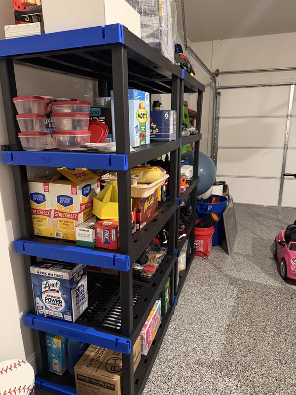 Shop Kobalt Kobalt 5-Tier Heavy Duty Black Plastic Utility Shelving ...