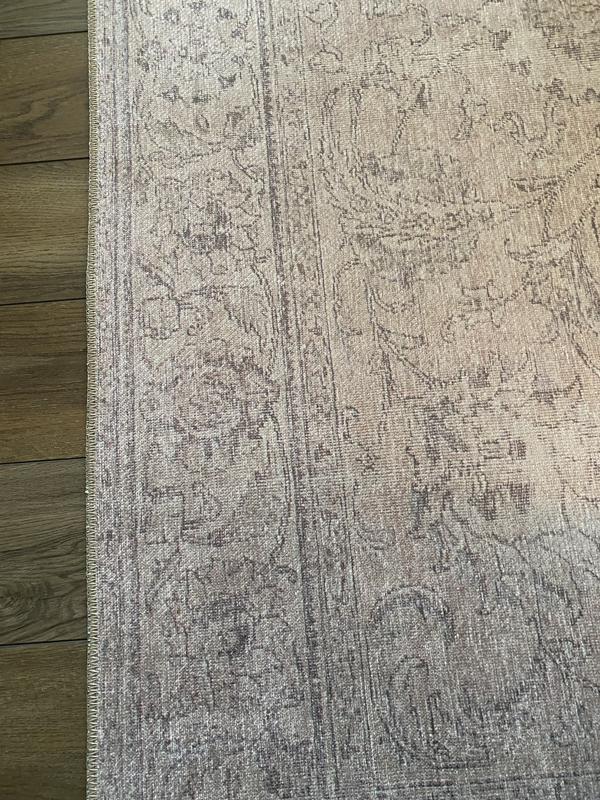 Loloi II 5 x 8 (ft) Loomed Polyester Sand Rectangular Indoor Distressed ...